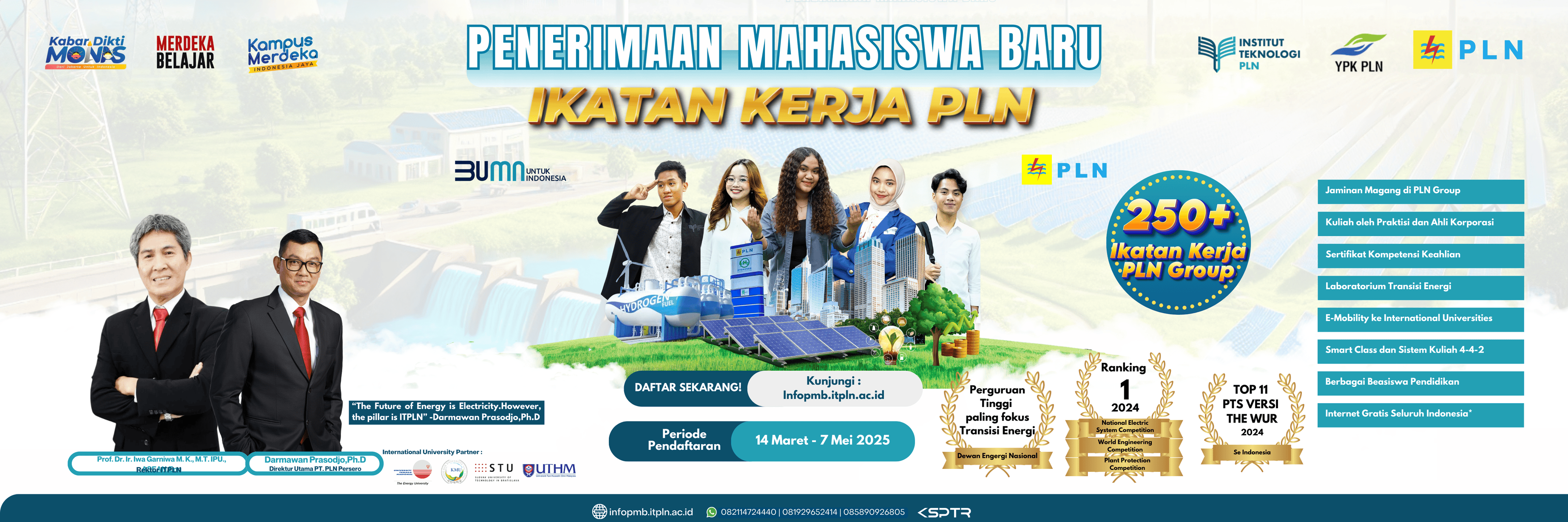 Ikatan Kerja ITPLN 2025 - Info PMB - Institut Teknologi PLN